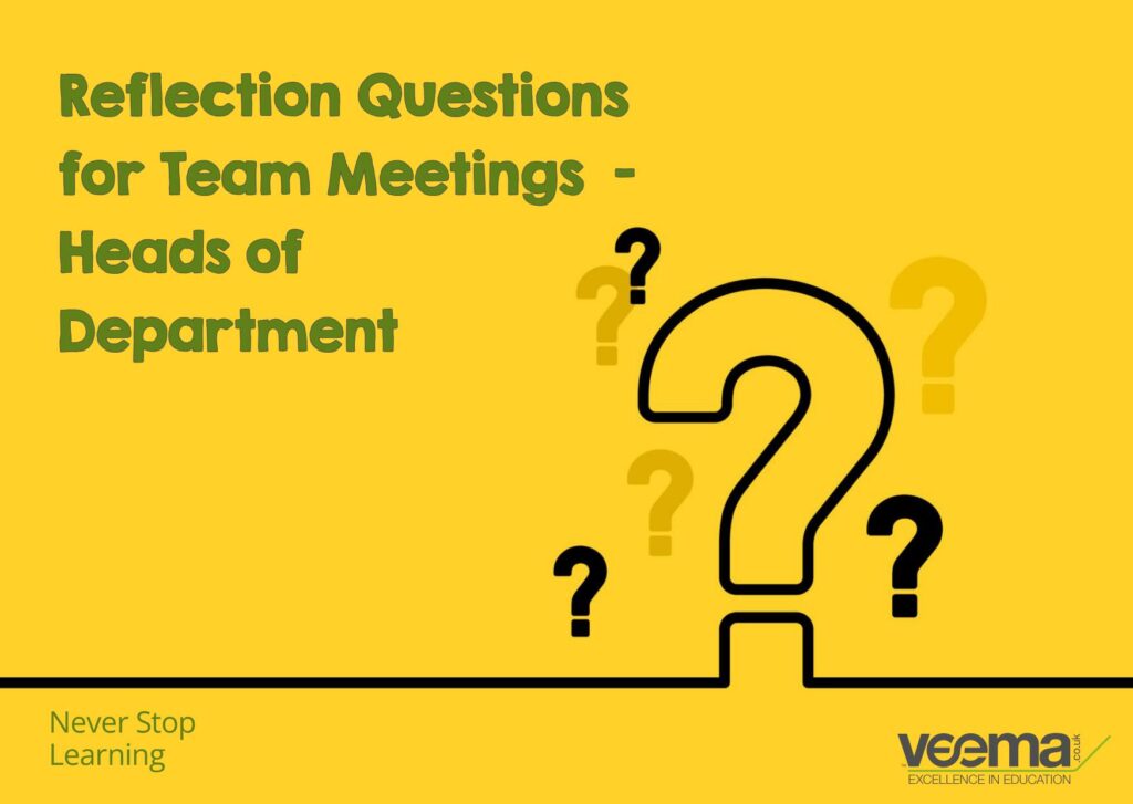 Reflection Questions for Team Meetings | Veema Education